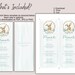 Little Bunny Menu Template, Printable Shower Menu, Gender Neutral ...