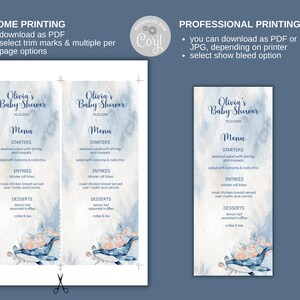 Editable Ocean Menu Template Printable, Under the Sea Menu ...