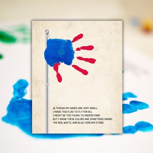 Flag Poem Handprint Art , 4th of July, Independence Day, Memorial Day ...