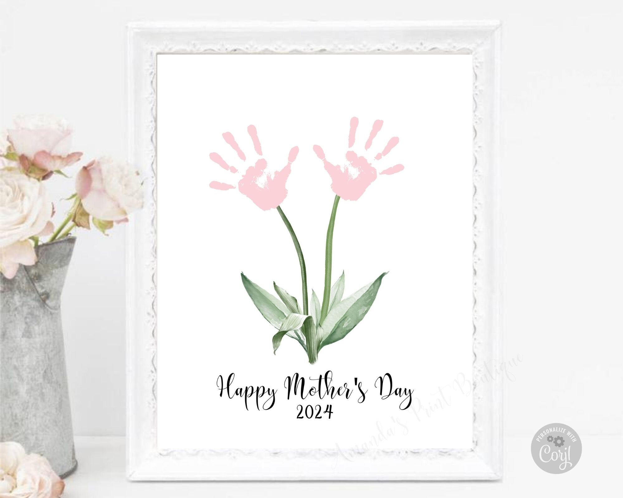 Handprint Art / Keepsake Craft / Baby Toddler Child Gift Craft DIY ...