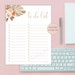 Boho Floral Printable to Do List Watercolor Floral Planner - Etsy