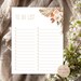 Boho Floral Printable to Do List Watercolor Floral Planner - Etsy