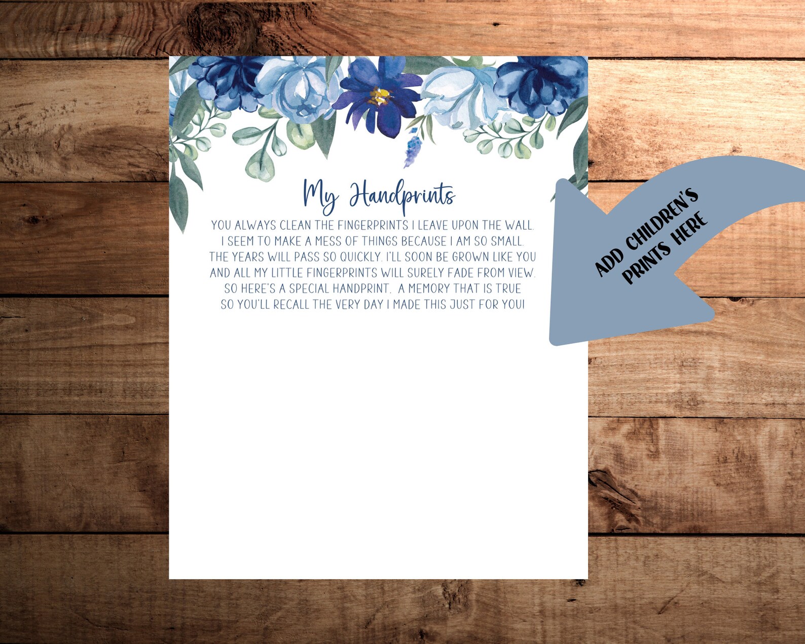 My Handprints Poem/ Handprint Art / Keepsake Craft / Baby Toddler Child ...