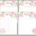 Printable to Do List, Watercolor Floral Planner Insert, Pink Flower ...
