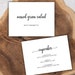 Editable Script Buffet Card Template, Calligraphy Wedding Buffet Label ...