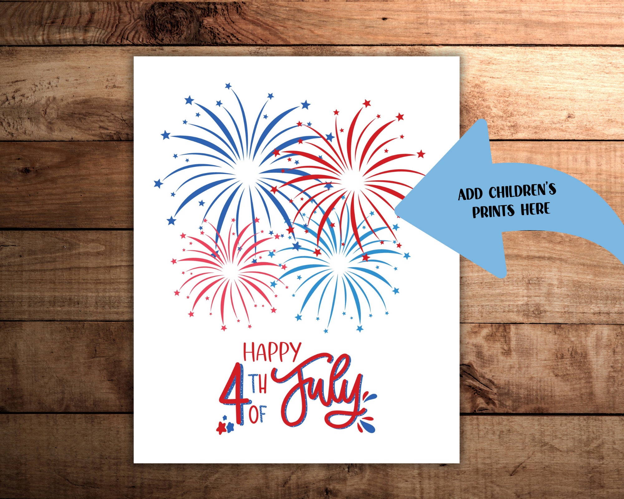 4th of July Firework Handprint Craft Art, Classroom Activity, 4th of ...