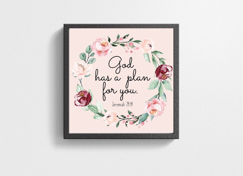 God Has a Plan for You / Jeremiah 29:11 / Gods Plan for Me / - Etsy