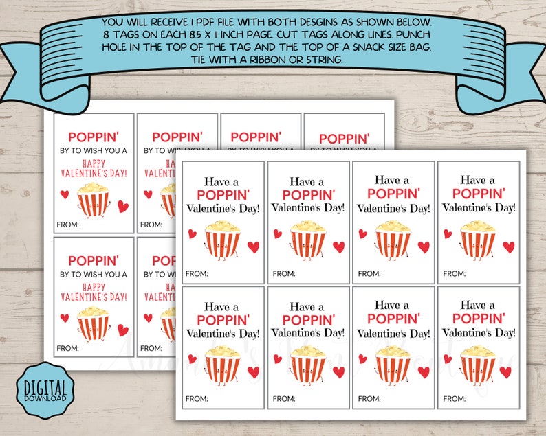 Poppin by Valentines Day for School Valentines, Have a Poppin ...
