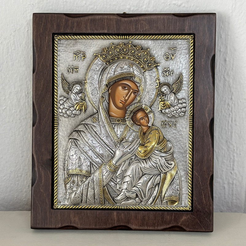 Virgin Mary Icon - Etsy