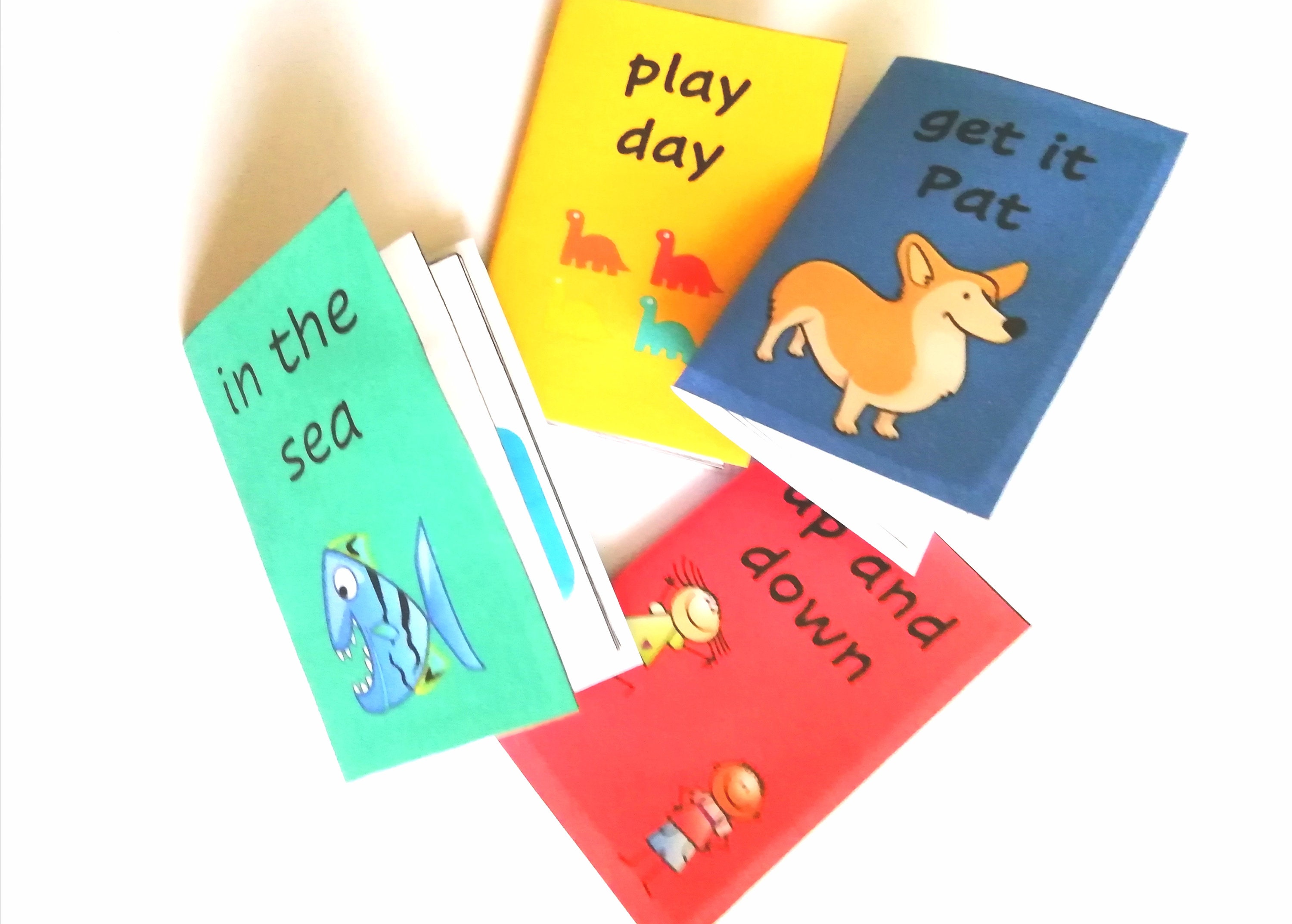 Early Readers' Mini Book Bundle Set of 4 Tiny Reading | Etsy