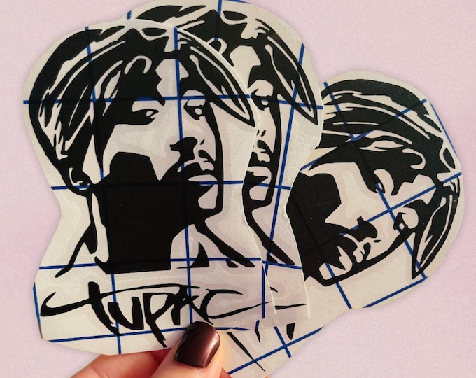 Tupac Shakur Vinyl Decal Rapper Sticker - Etsy UK