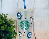 Evil Eye Cup Evil Eye Cold Cup Evil Eye Tumbler Evil Eye - Etsy