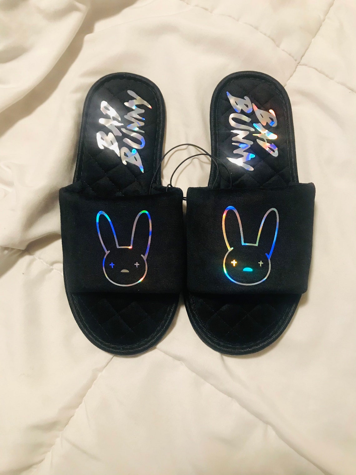 Bad Bunny Slippers bad Bunny Slipper Women Slippers - Etsy