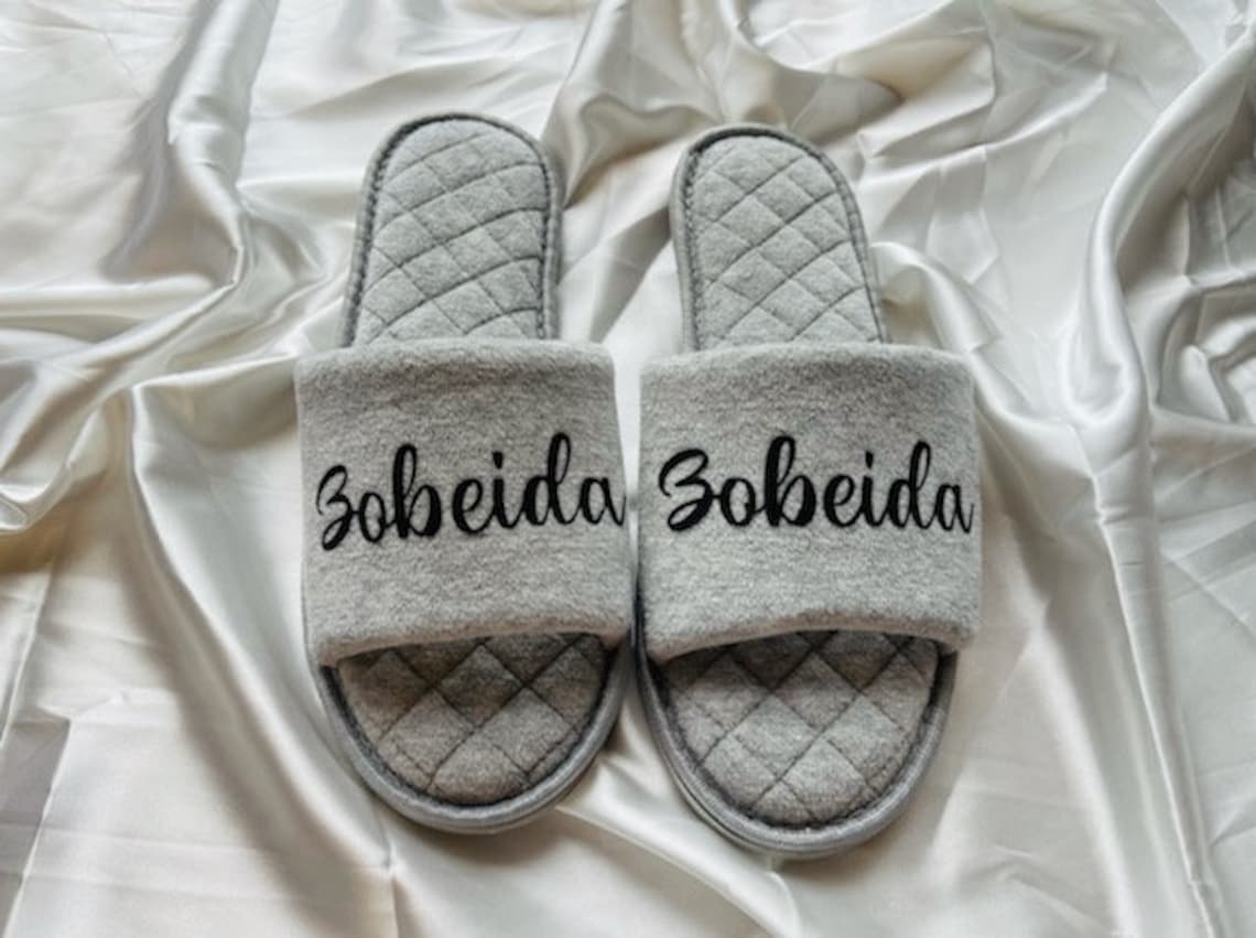 Personalized Slippers Women Personalized Slippers - Etsy