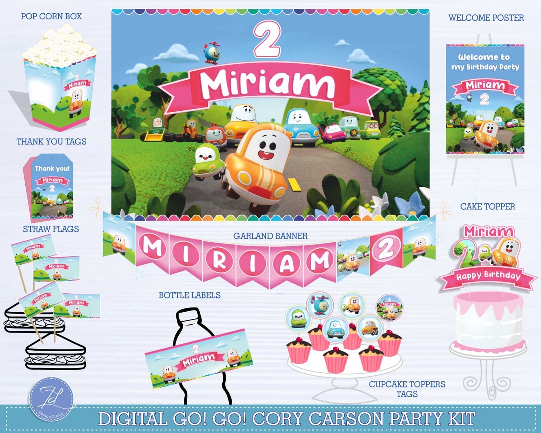 Go! Go! Cory Carson - Digital PARTY KIT - Etsy