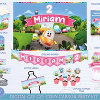 Go! Go! Cory Carson Chrissy Birthday Cake Topper, Personalised - Etsy UK