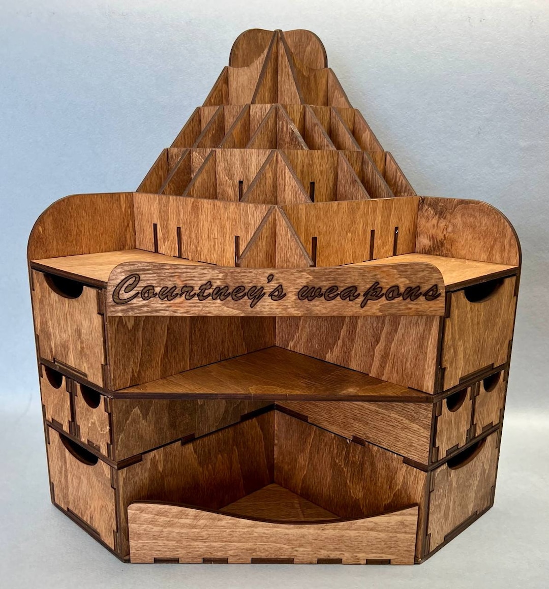 Corner Makeup Organiser Wood Make up Organizer Vanity Make-up Storage ...