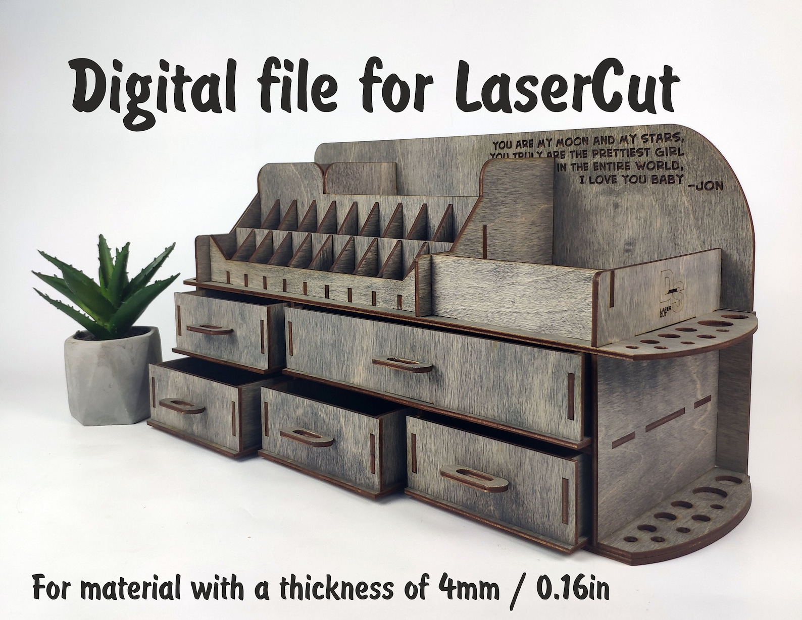 Models Makeup Organizer Laser Cut Wooden Organizer Makeup - Etsy