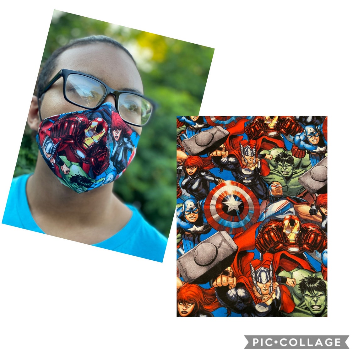 Marvel Face Mask - Etsy