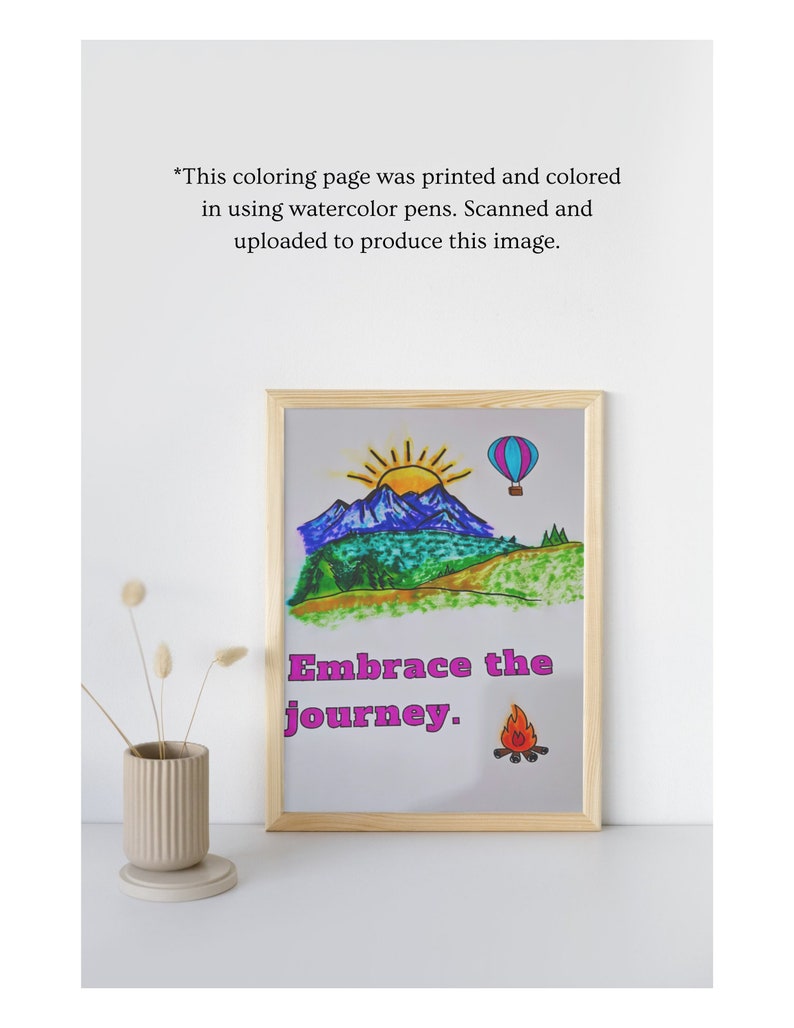 Coloring Posters Coloring Pages for Kids and Adults 11x8.5, 16x20 ...