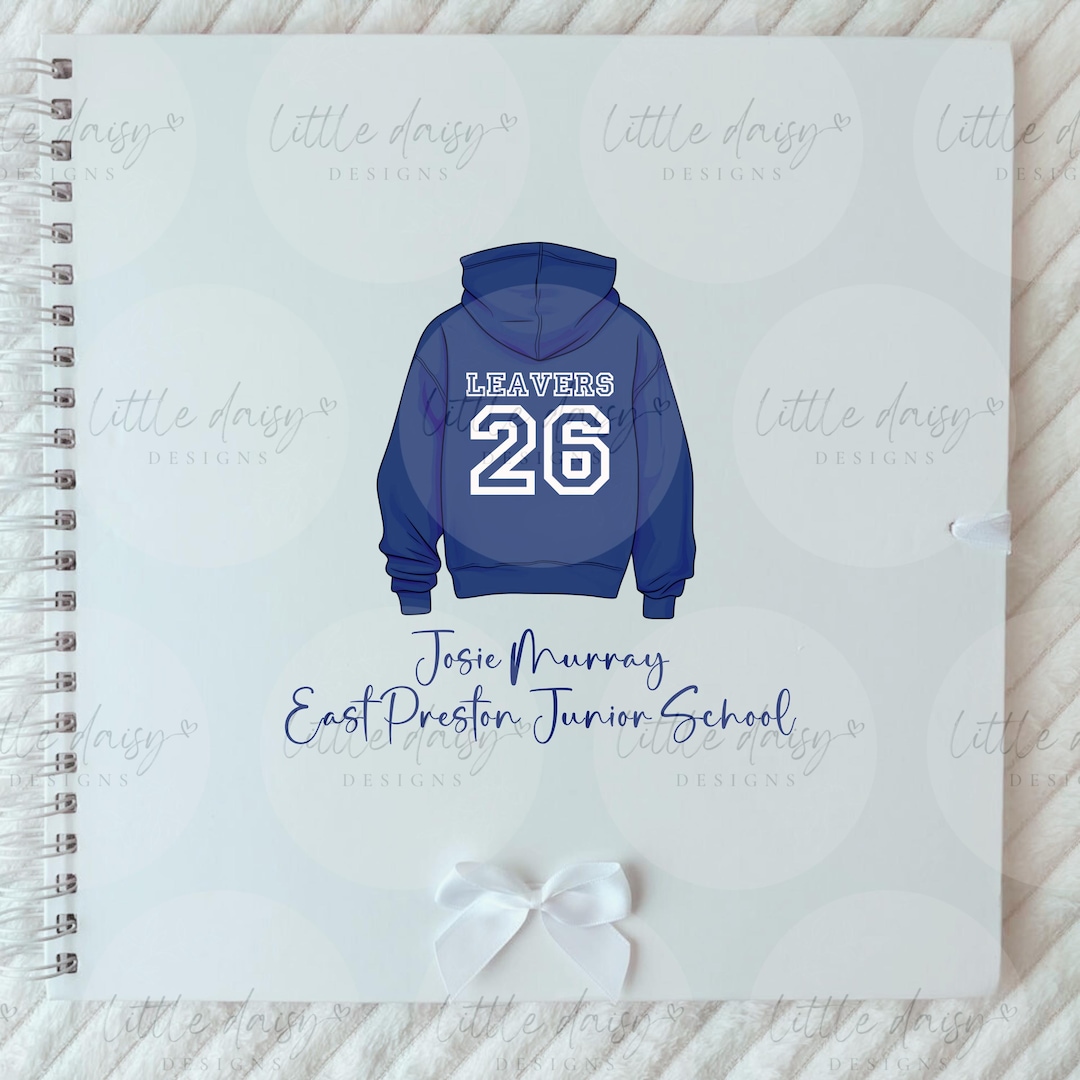 Personalised School Leavers Scrapbook | Custom Jumper Design, Year 26 ...