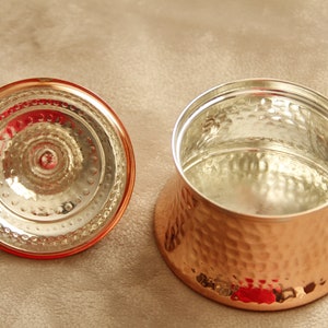 Handmade Vintage Turkish Copper Spice Bowls, Spice Jars, Traditional ...