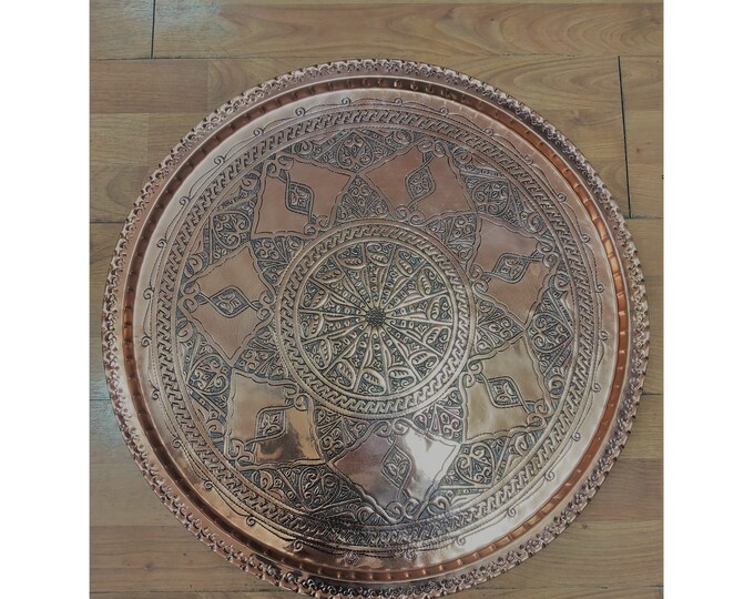 Handmade Oval Copper Serving Plate Serving Tray With Copper - Etsy