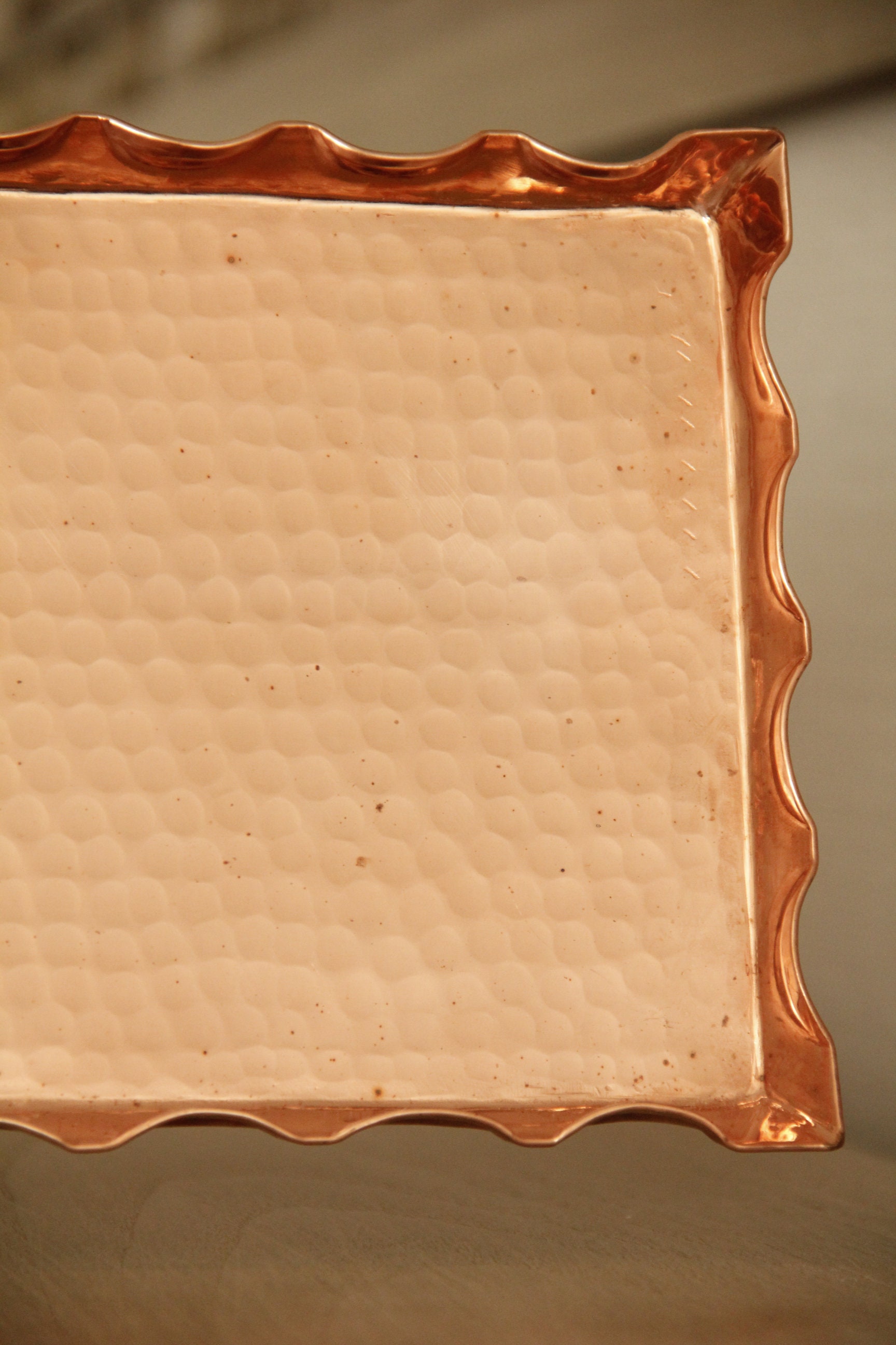 Handmade Copper Serving Tray Rectangular Tray Large Tray - Etsy