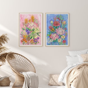 Australian Native Plants Art, Watercolour Art Print, Wall Art ...