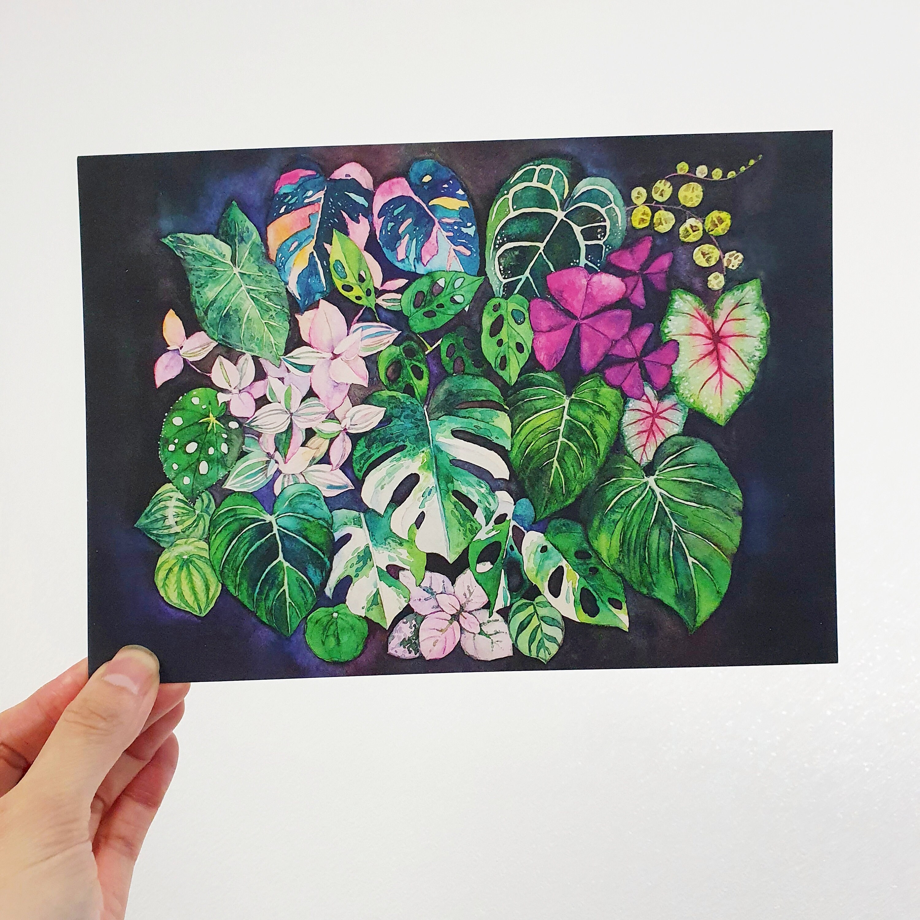 Digital Room Decor Leaf Prints Nature Artworks Plant Print Rare plant ...