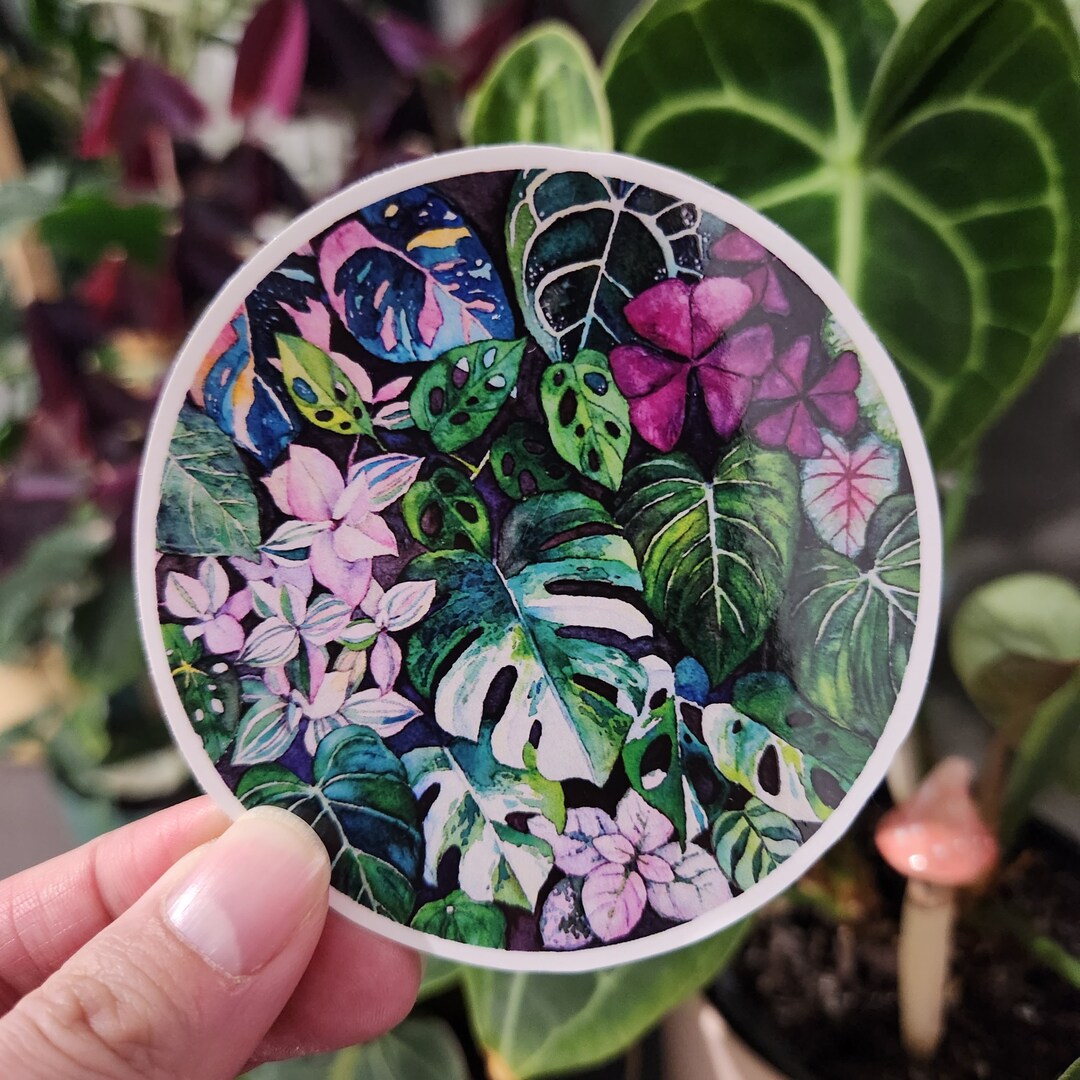 Leaf Sticker, Plant Sticker, Plant Lover Gift, Laptop Decor, Plant Mum ...