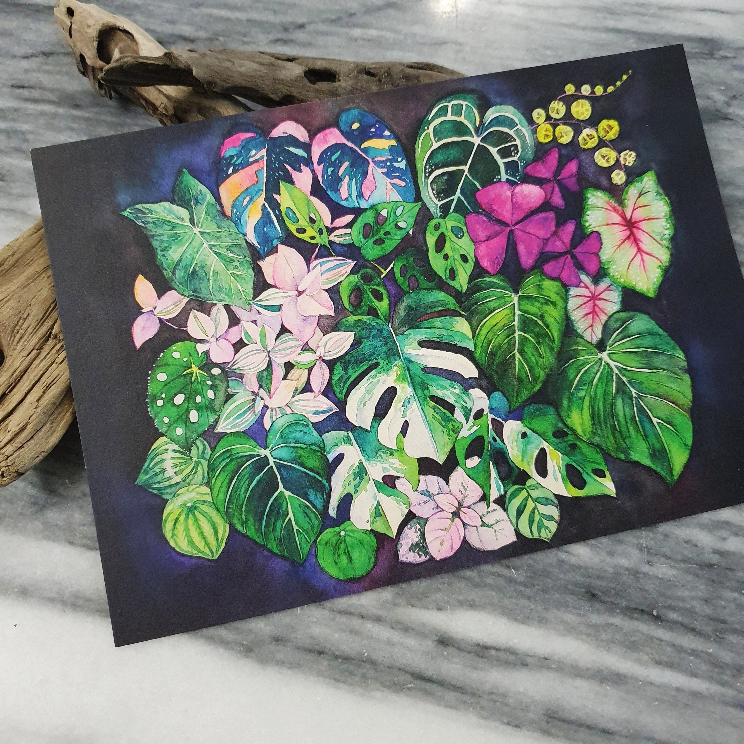 Digital Room Decor Leaf Prints Nature Artworks Plant Print Rare plant ...