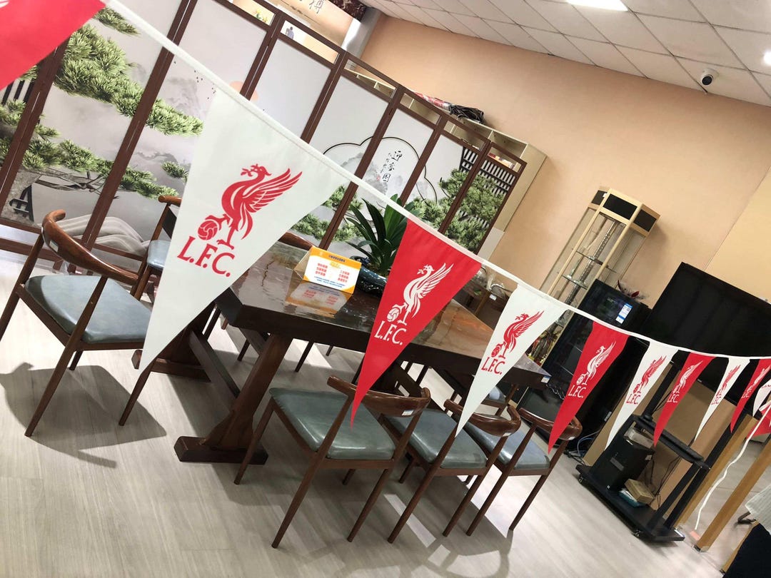 Liverpool Football Club Red & White Triangle Bunting - Festive ...