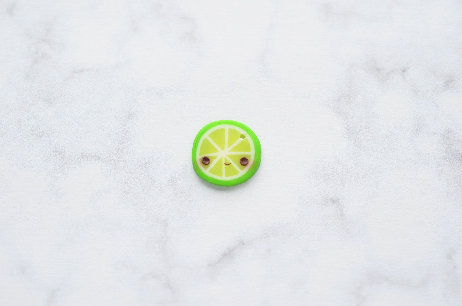 Cute Lime and Orange Charm Kawaii Fruit Gifts Polymer Clay | Etsy