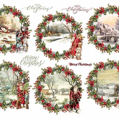 Cabin Christmas Rice Paper Decoupage A4 for DIY Projects - Etsy