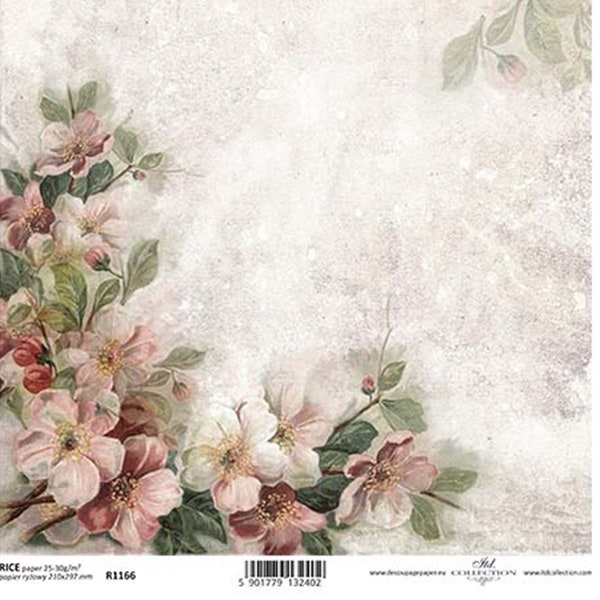 Floral Rice Paper Decoupage - Etsy