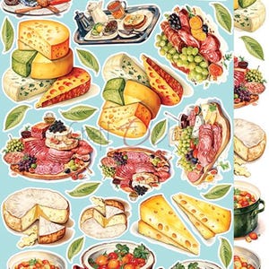 Scrapbook Paper Pad Extras Set Kitchen Mode Food - Etsy