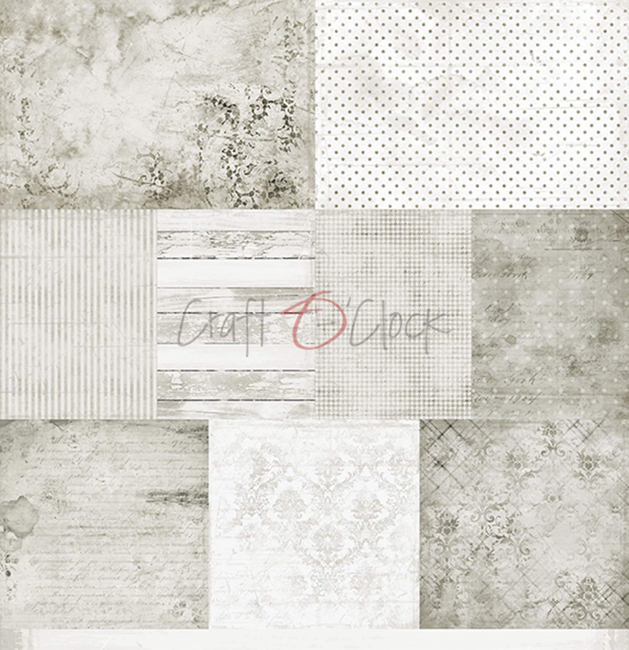 Scrapbook Paper Pad 12 X 12 Light Gray Mood - Etsy