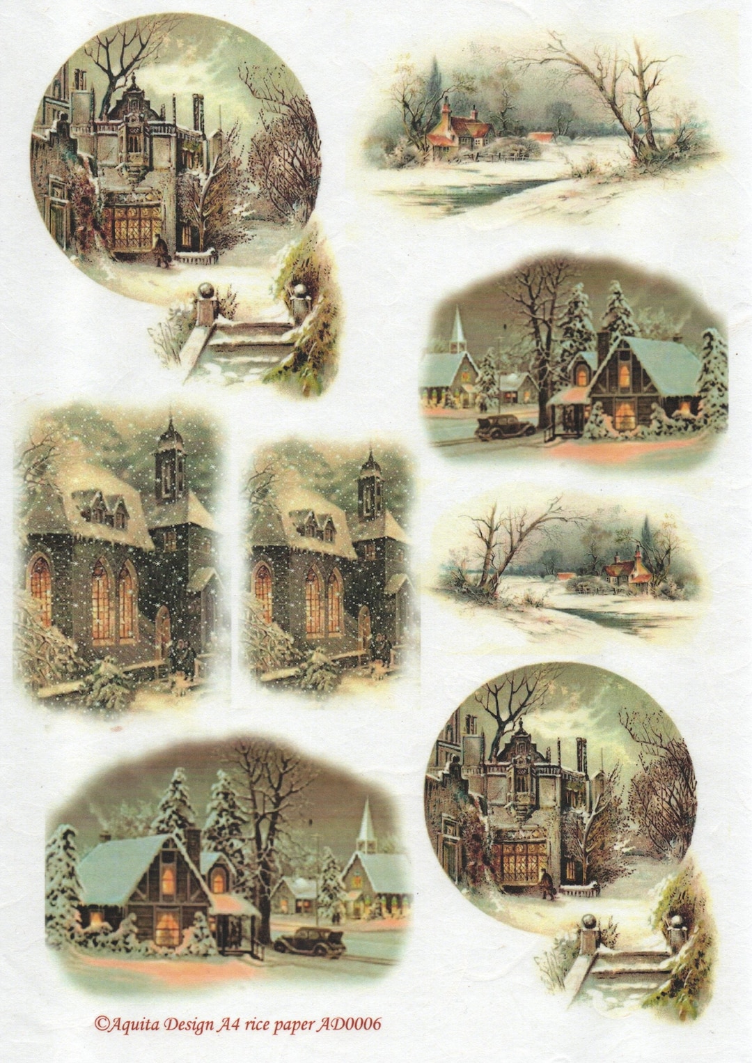 Rice Paper Decoupage A4 006 AD - Etsy