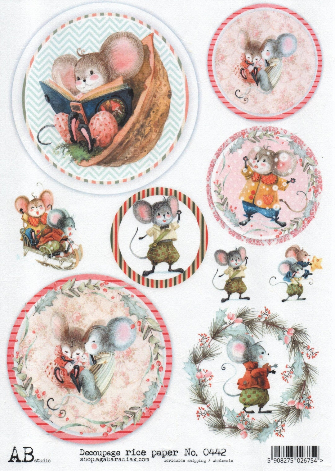 Rice Paper Decoupage A4 442 AB - Etsy