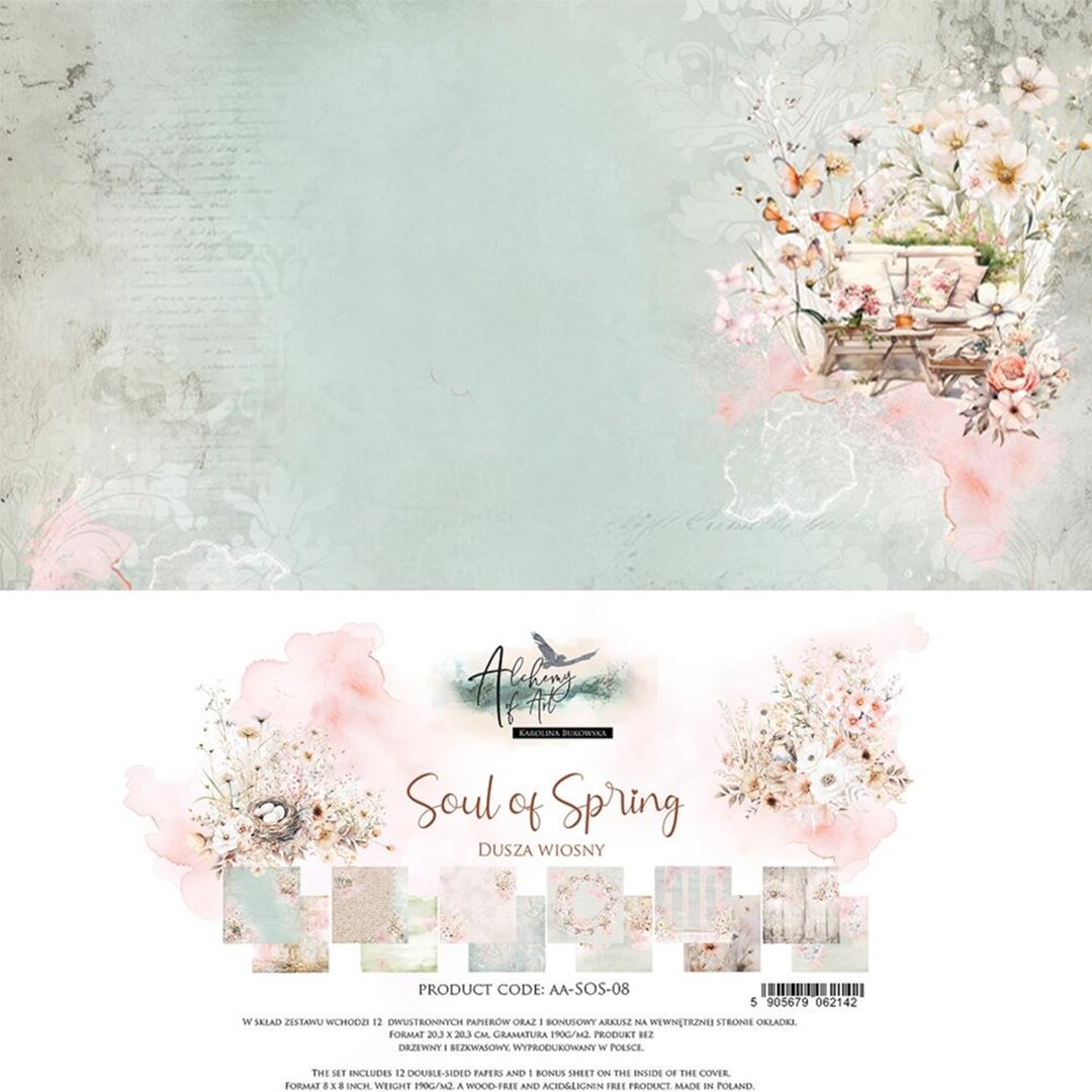 Scrapbook Paper Pad 8x8 Soul of Spring - Etsy