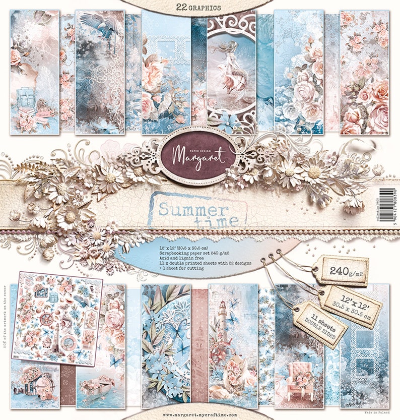 Scrapbook Paper Pad 12 X 12 Summer Time - Etsy Canada