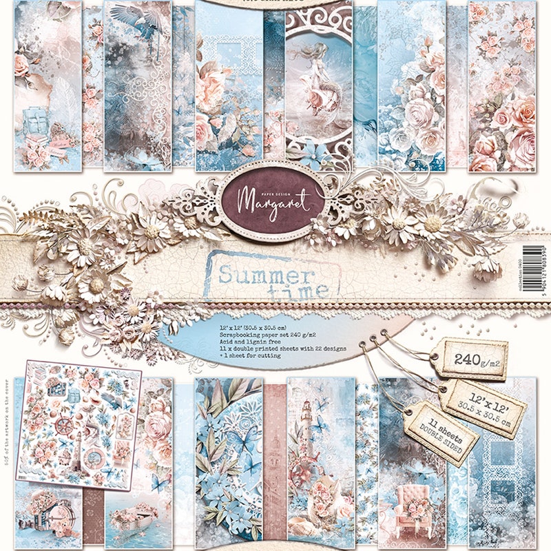 Scrapbook Paper Set - Etsy