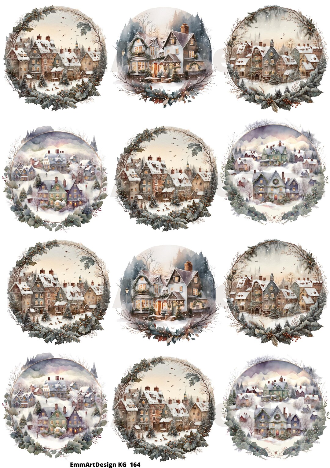 Rice Paper Decoupage A4 Kg 164 Etsy