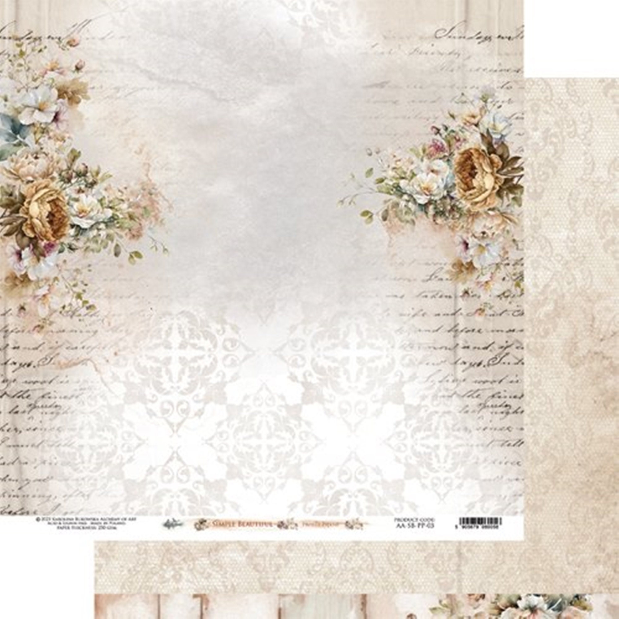 Scrapbook Paper Pad 12 X 12 Simple Beautiful - Etsy