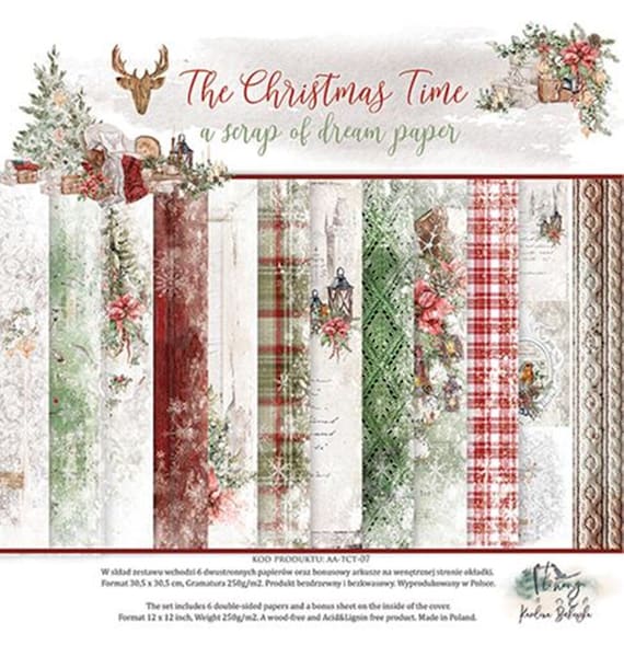 Scrapbook Paper Pad 12 X 12 the Christmas Time - Etsy