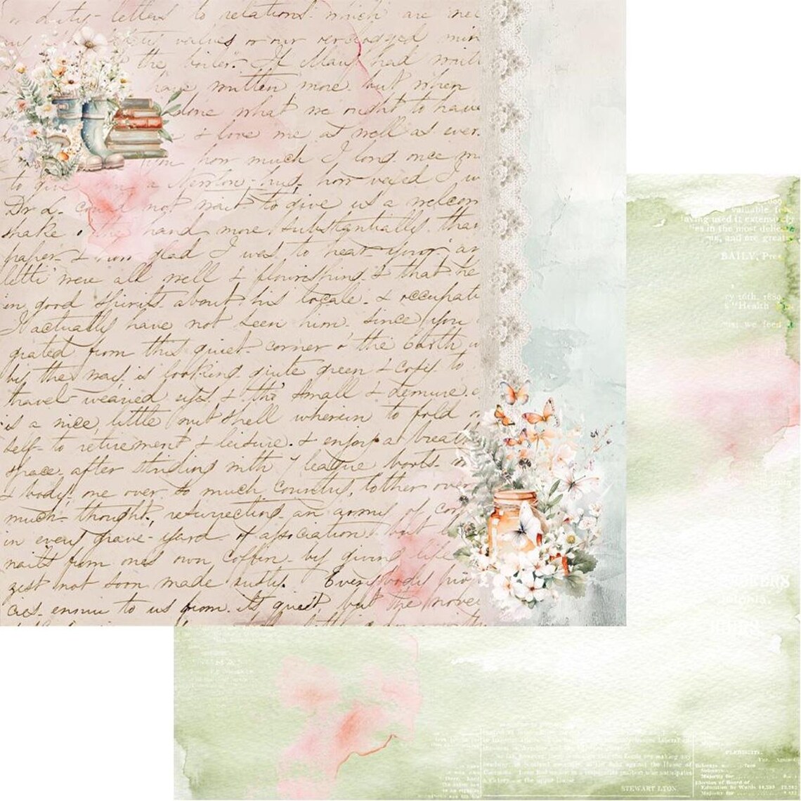 Scrapbook Paper Pad 12 X 12 Soul of Spring - Etsy