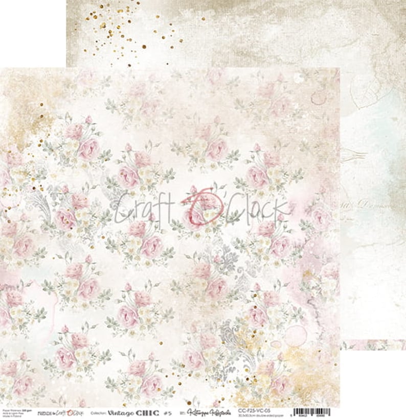 Scrapbook Paper Pad 12 X 12 Vintage Chic - Etsy