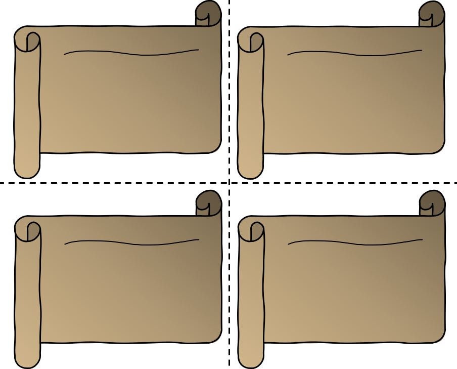 Roleplaying Game Magic Item Scroll Template Print-outs - for Dnd ...