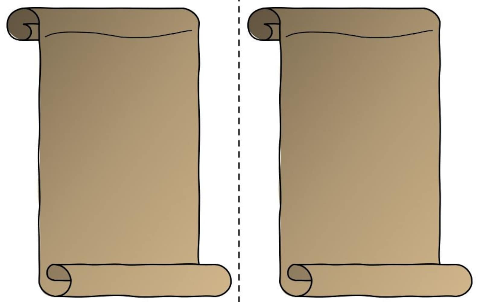 Roleplaying Game Magic Item Scroll Template Print-outs - for Dnd ...